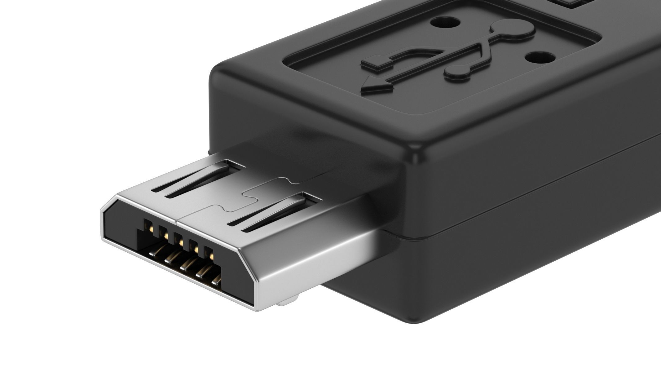 USB Micro B Male Module 3D model | CGTrader