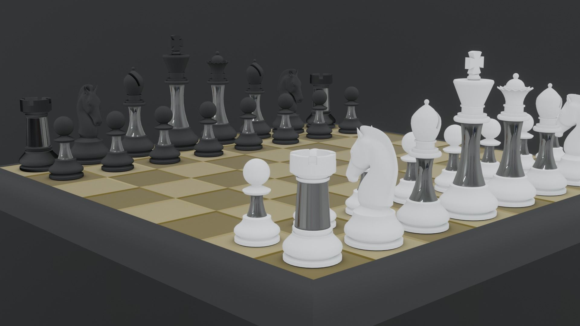 Chess 3D model FBX