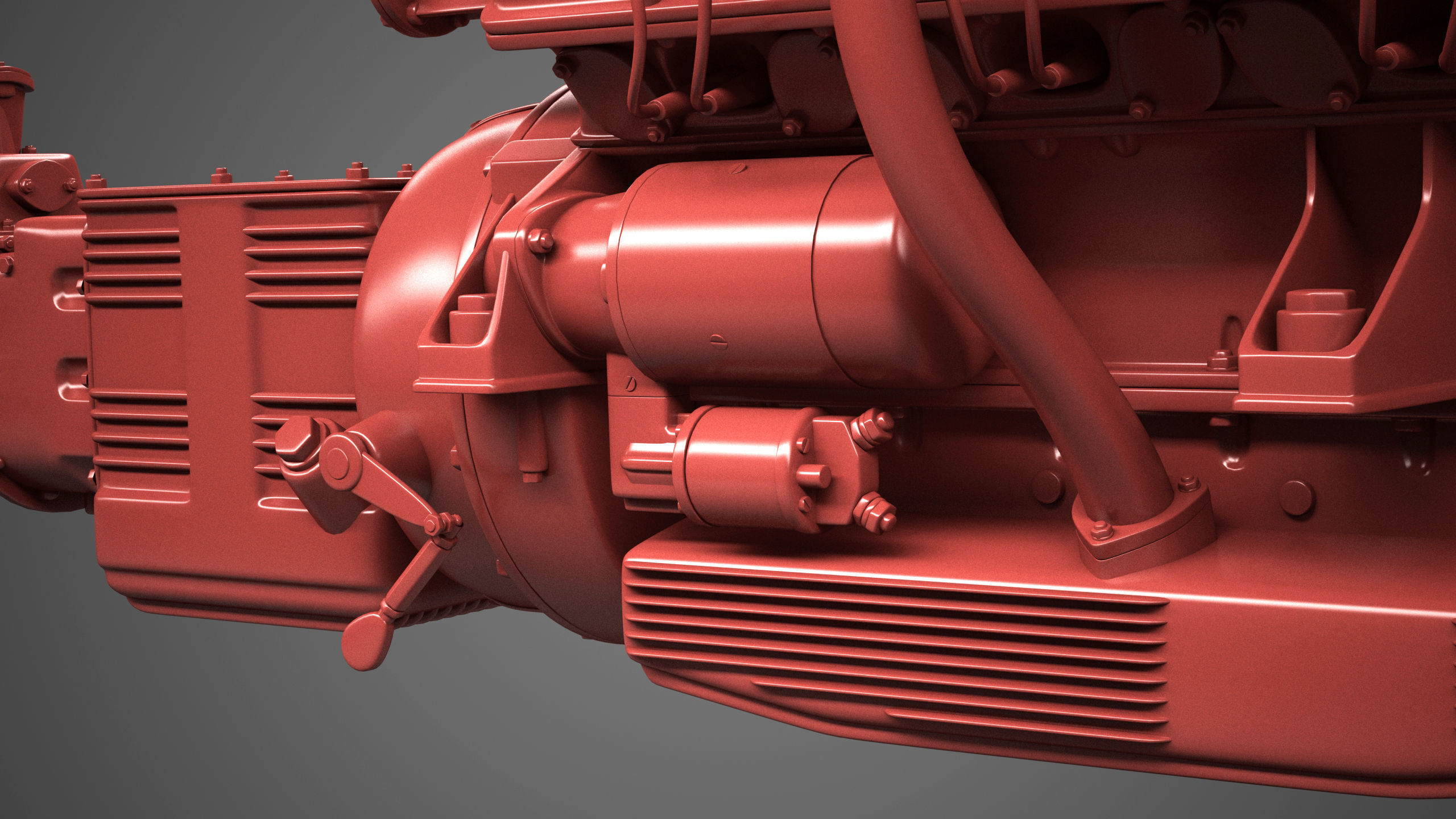 Ferrari 250 TR Engine - 3 liter - 1st version 3D model | CGTrader