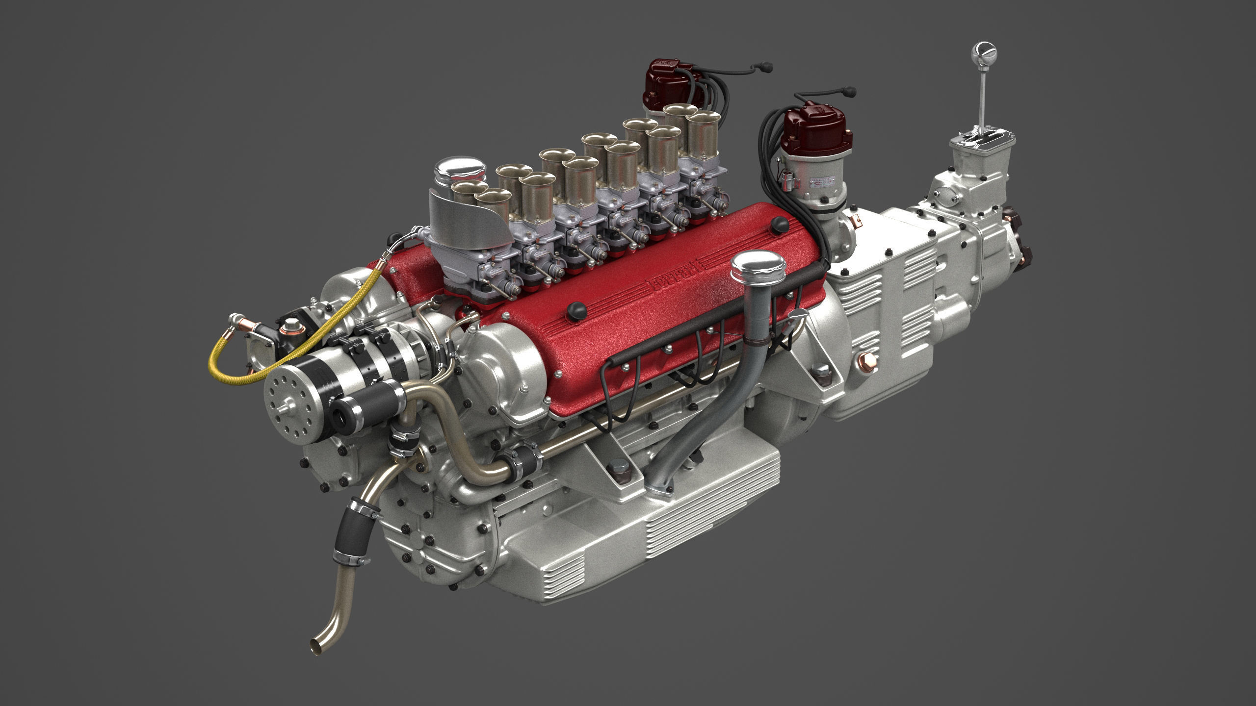 Ferrari 250 TR Engine - 3 liter - 1st version 3D model | CGTrader