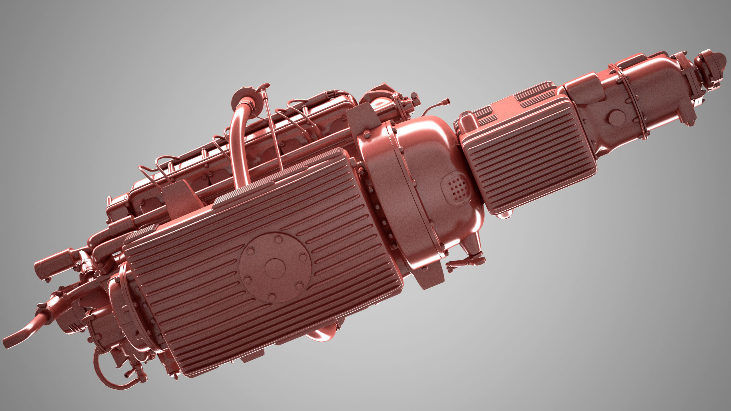 Ferrari 250 TR Engine - 3 liter - 1st version 3D model | CGTrader