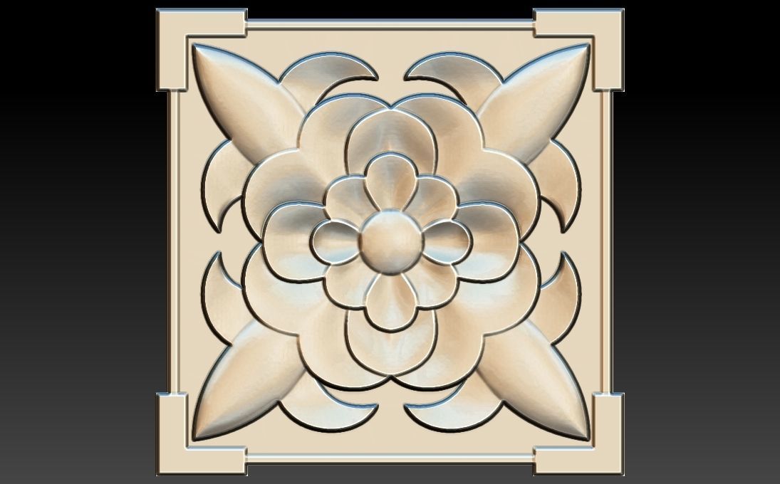 35 piece flower set 3D STL Model for CNC Router 3D model 3D printable ...