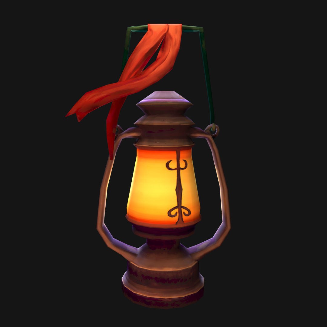 3D asset Stylized Fantasy Lamp | CGTrader