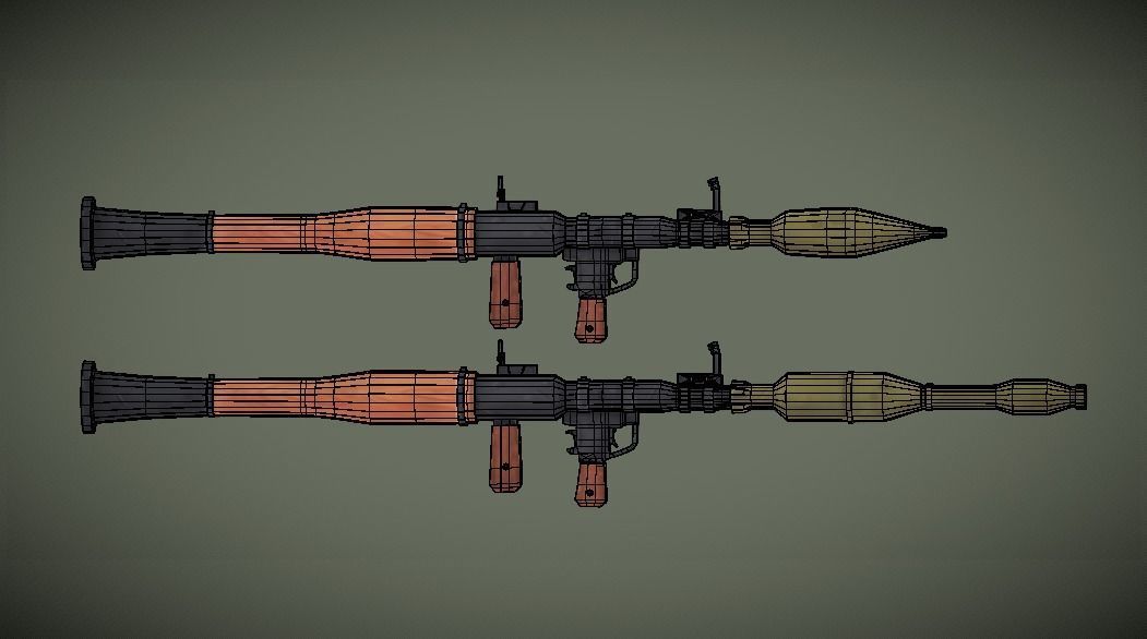 3D model Low poly Rpg-7 grenade launcher VR / AR / low-poly | CGTrader