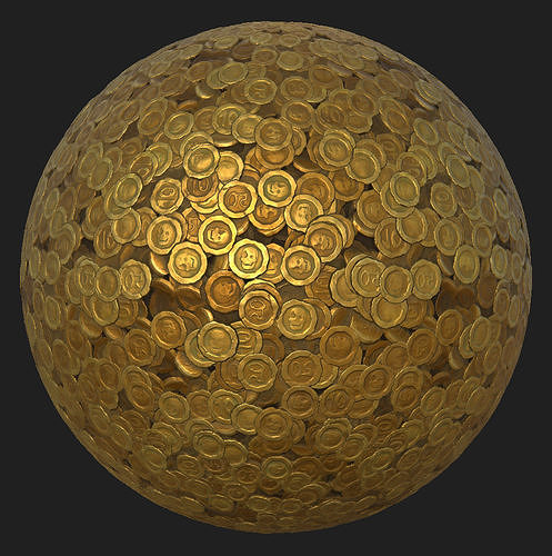 Texture Stylized Coins VR / AR / low-poly | CGTrader