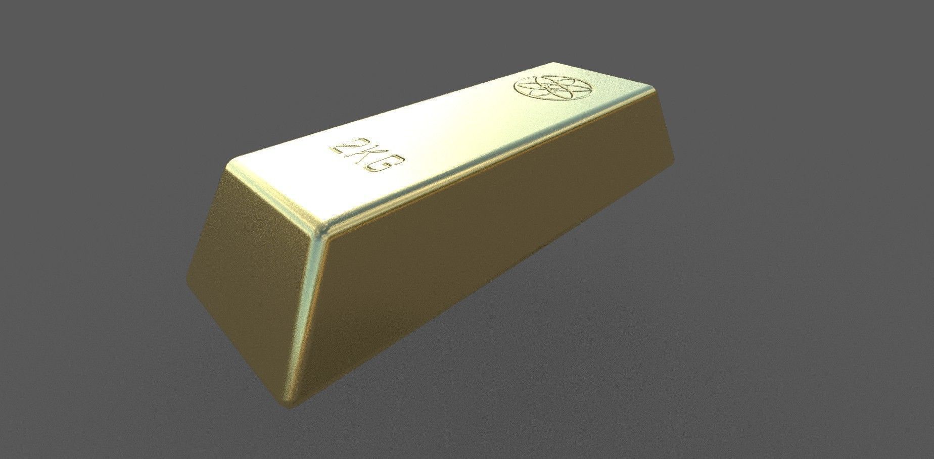 3D model Gold Ingot Low-poly 3D model VR / AR / low-poly | CGTrader