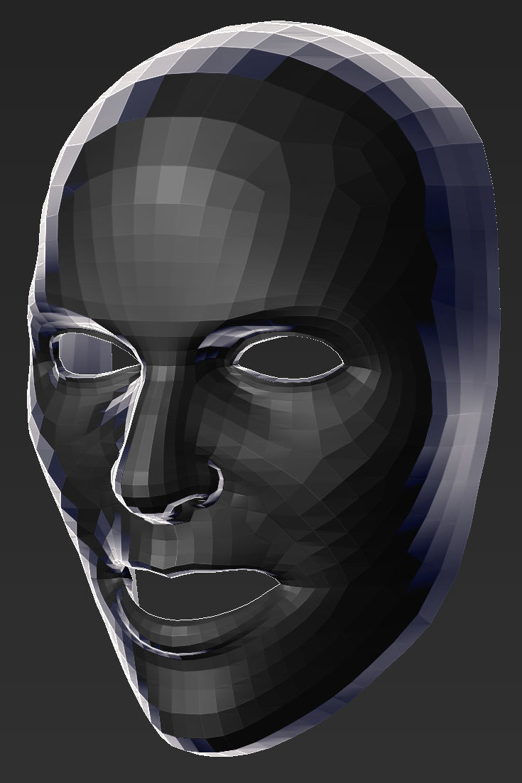 3D model Male mask VR / AR / low-poly | CGTrader