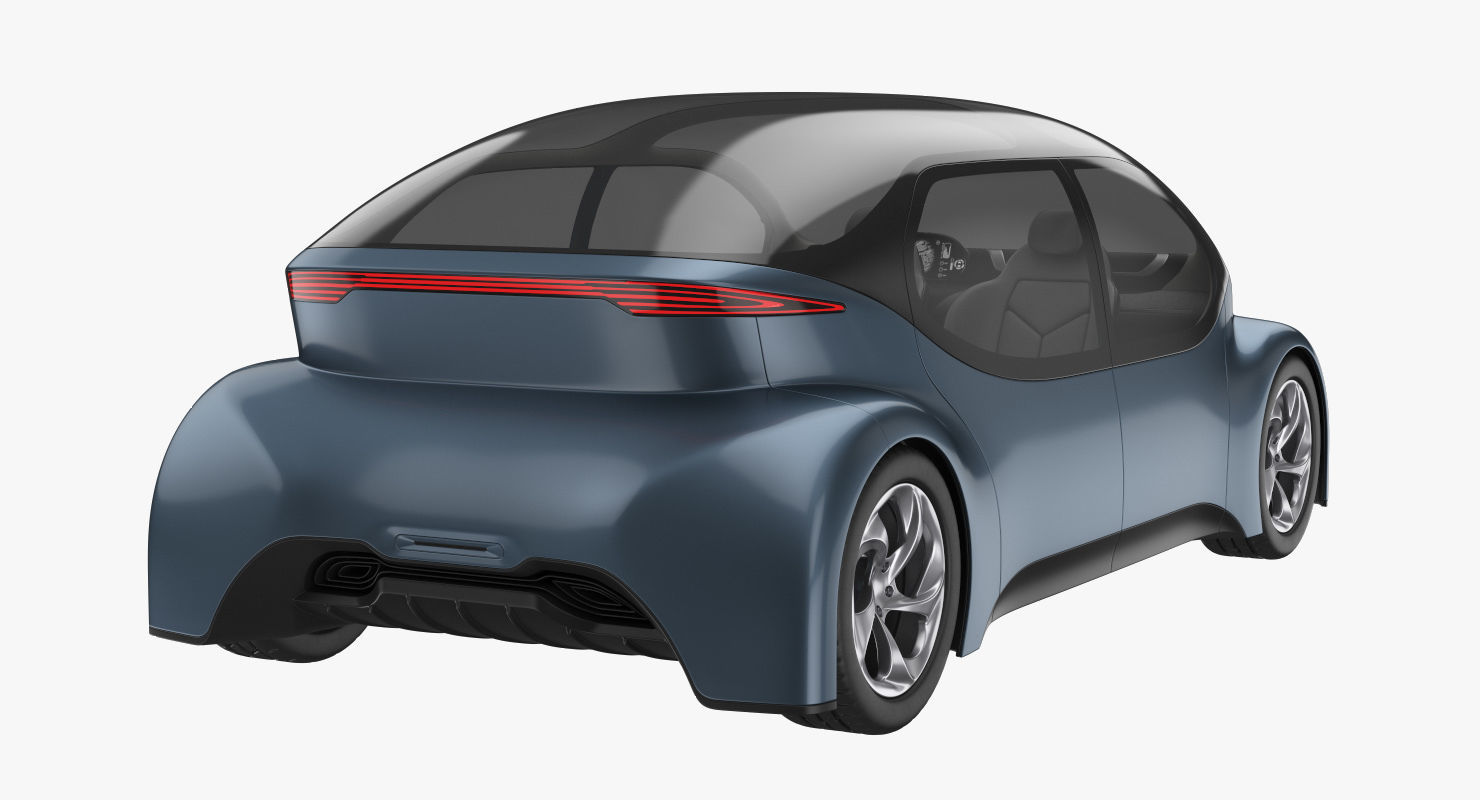 Self-Driving Car Concept 3D model | CGTrader