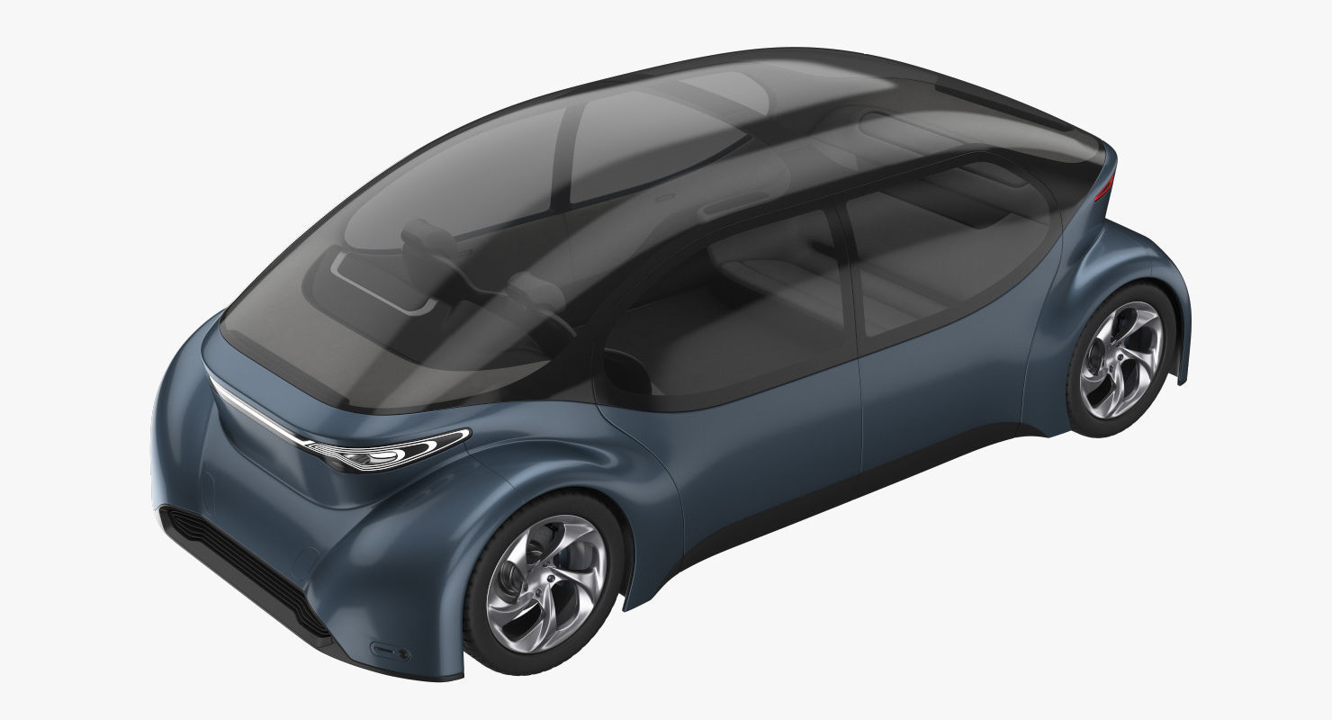 Self-Driving Car Concept 3D model | CGTrader