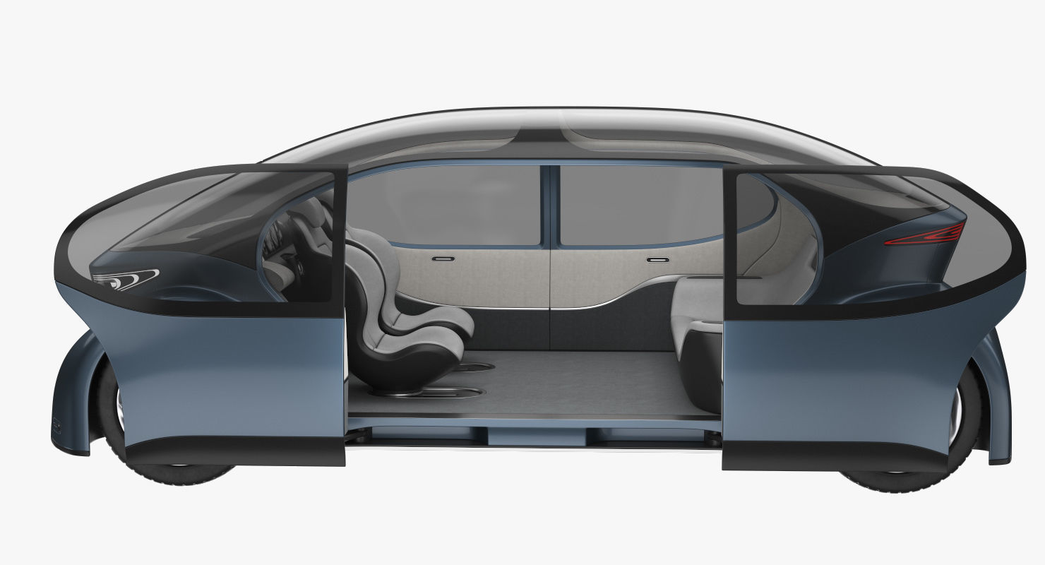Self-Driving Car Concept 3D model | CGTrader