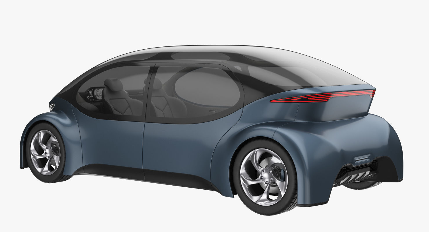 Self-Driving Car Concept 3D model | CGTrader