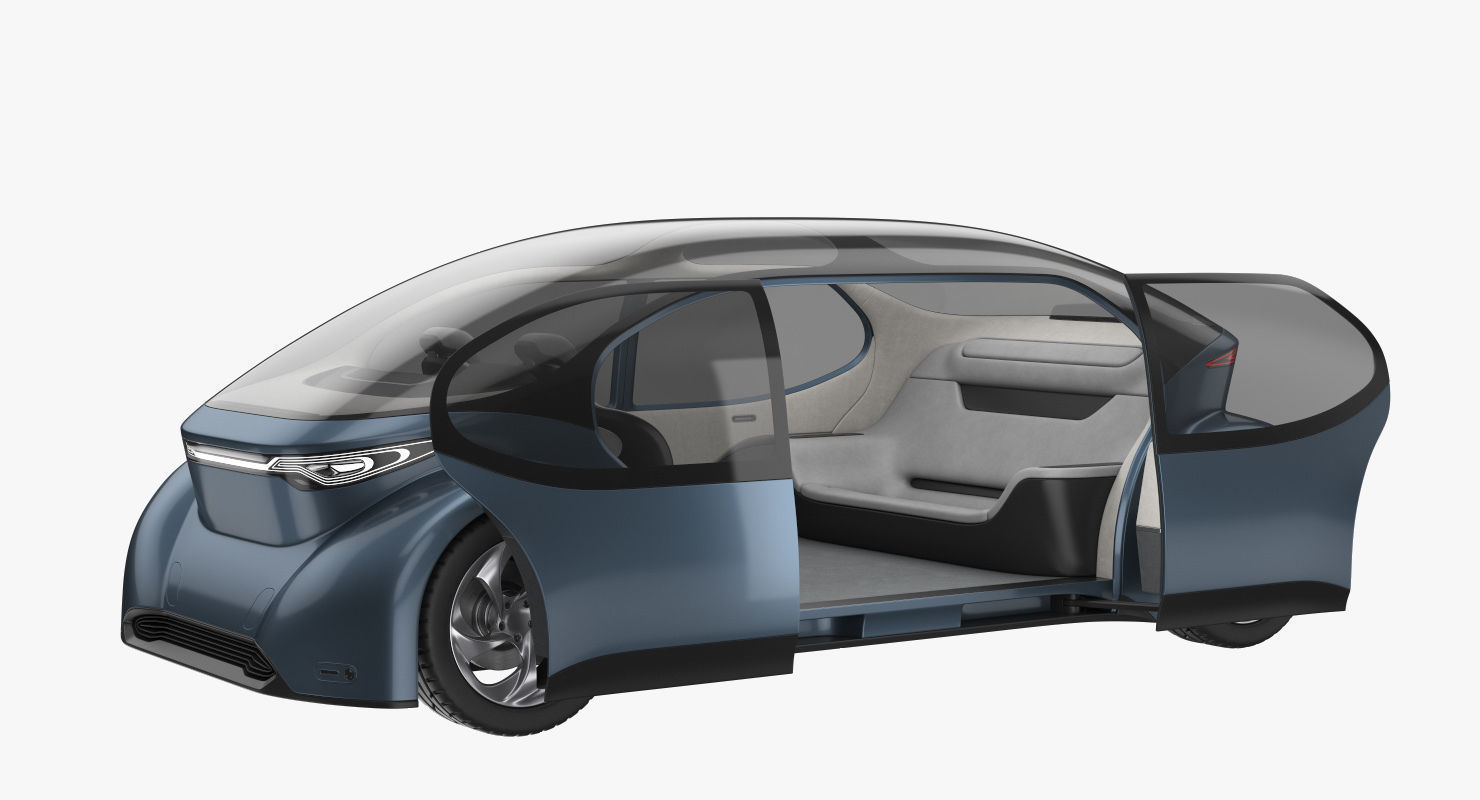 Self-Driving Car Concept 3D model | CGTrader