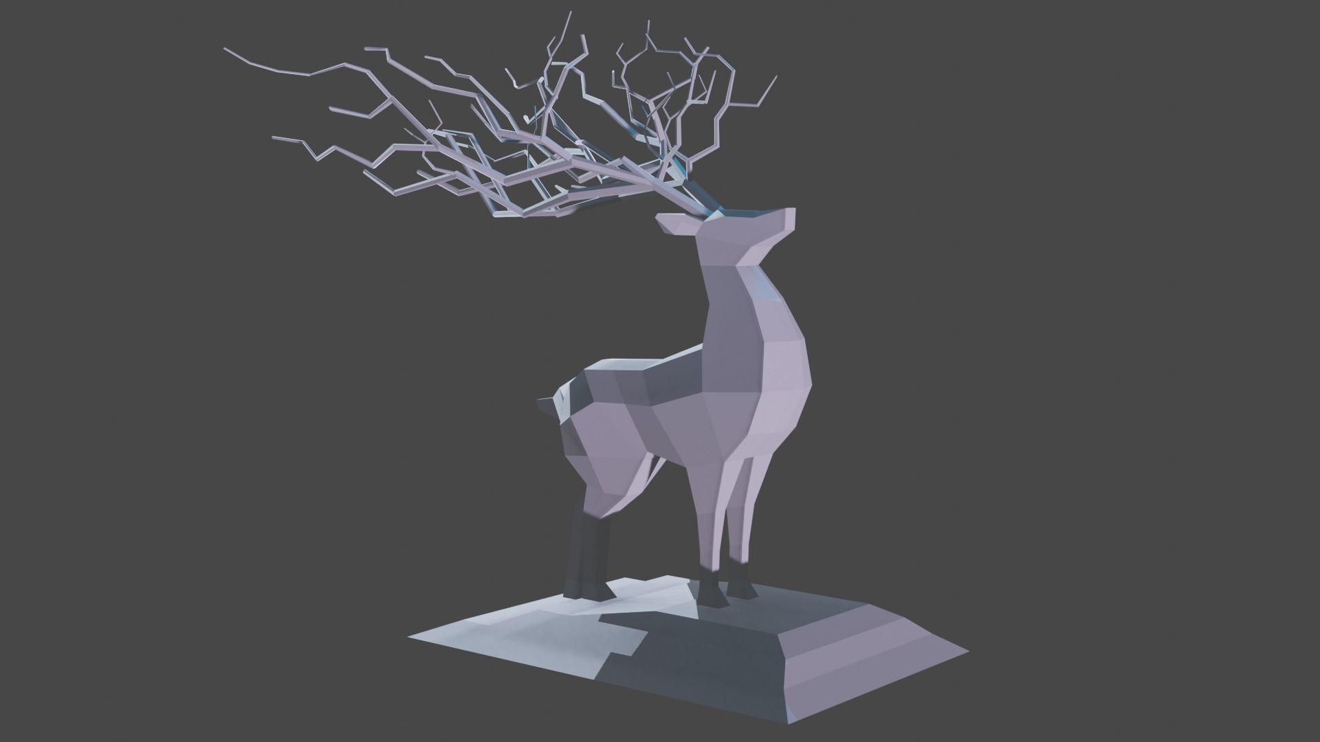 3D model Deer Low Poly Low-poly VR / AR / low-poly | CGTrader