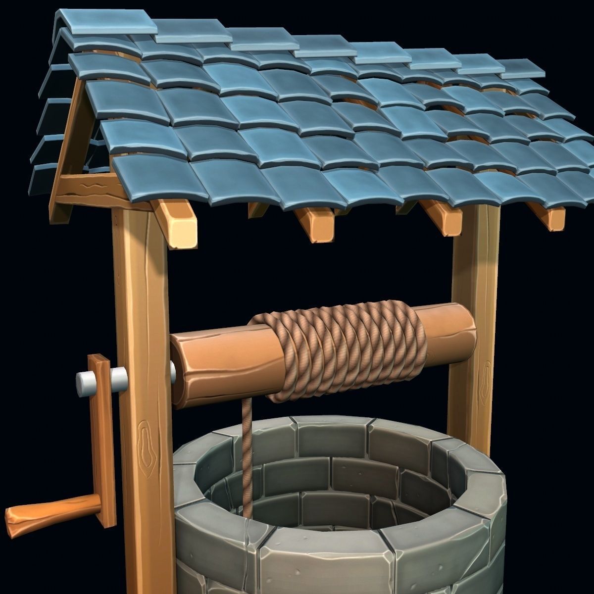 3D model Stylized well VR / AR / low-poly | CGTrader