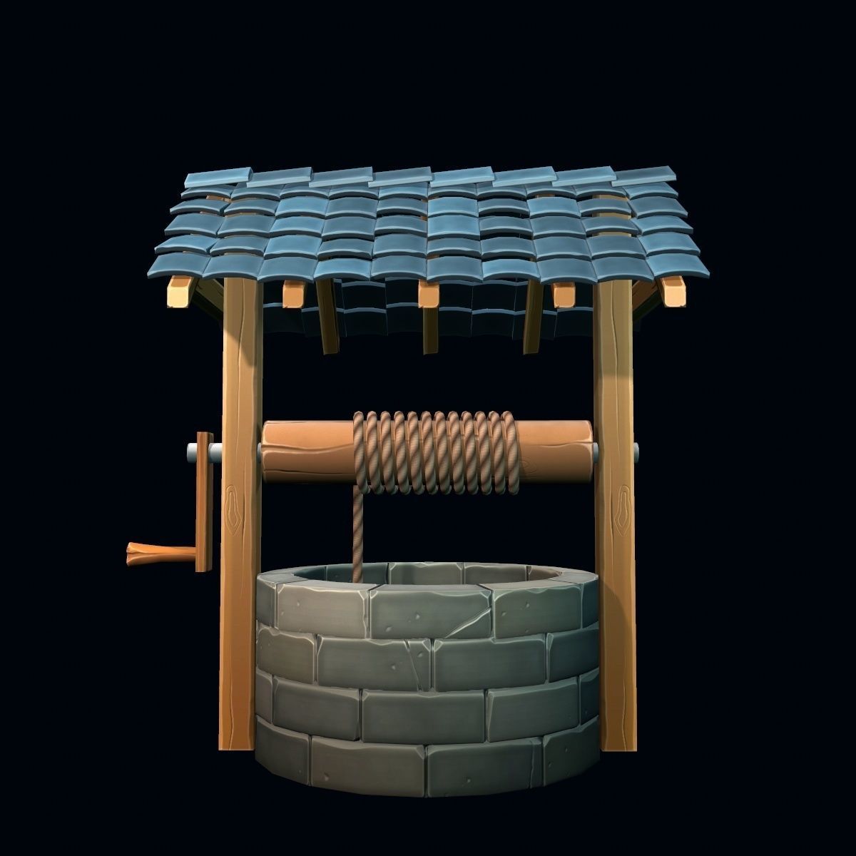 3D model Stylized well VR / AR / low-poly | CGTrader