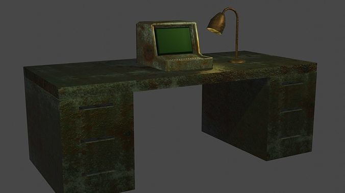 3D model Rusty computer like in fallout VR / AR / low-poly | CGTrader