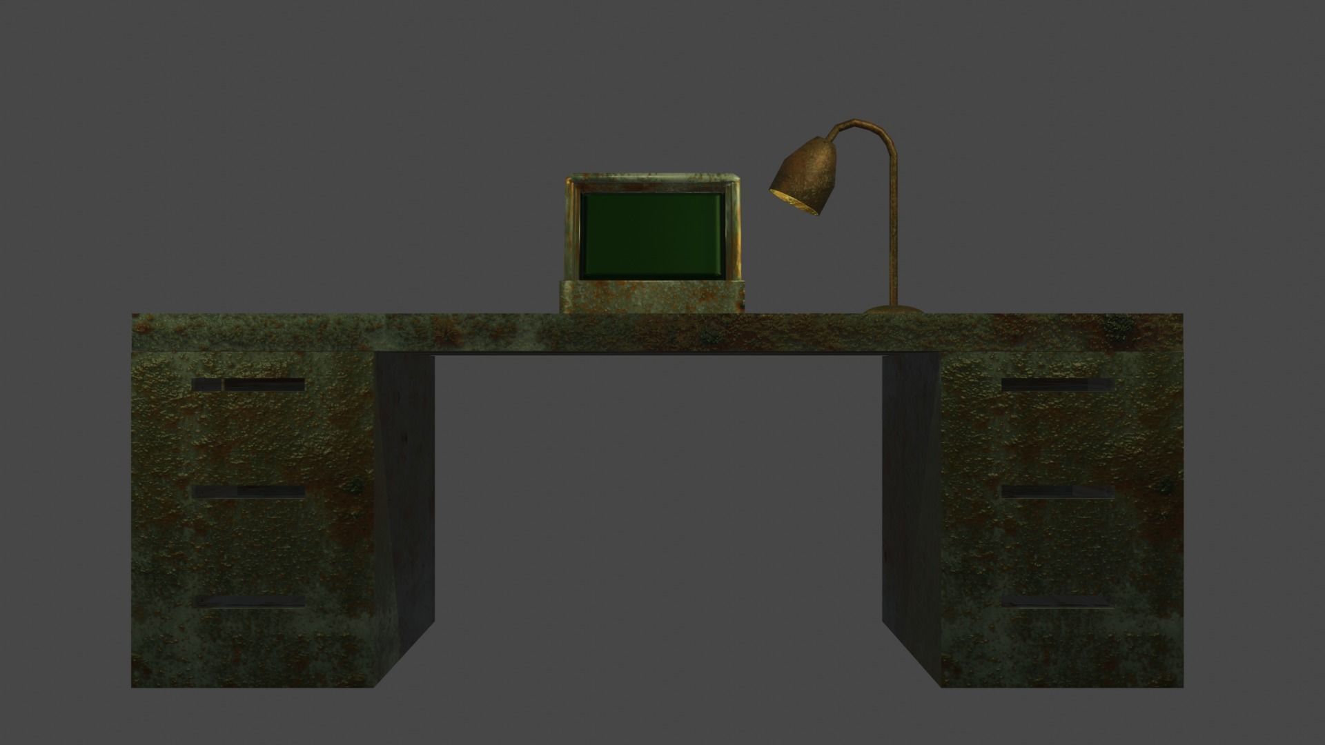 3D model Rusty computer like in fallout VR / AR / low-poly | CGTrader