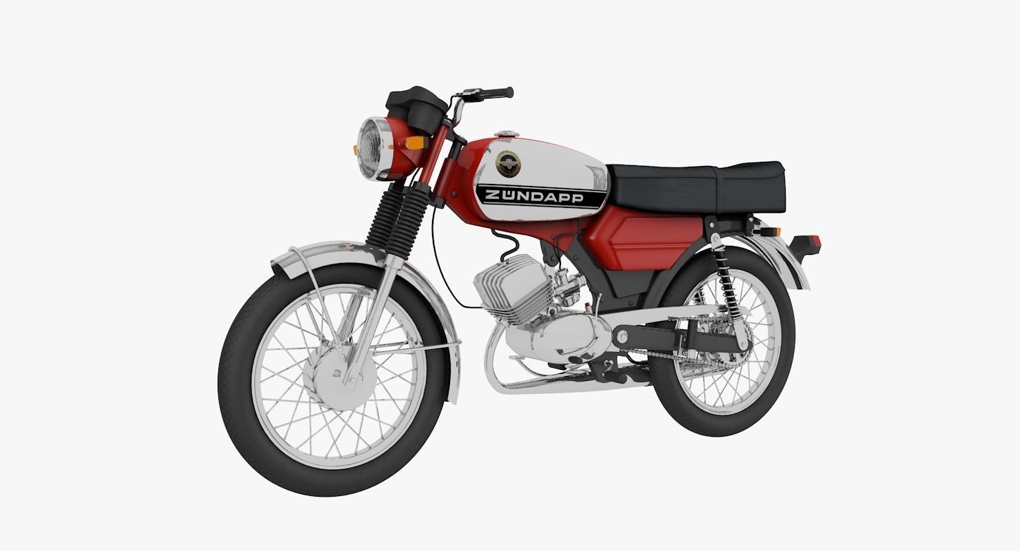 Zundapp KS 50cc 3D model rigged | CGTrader