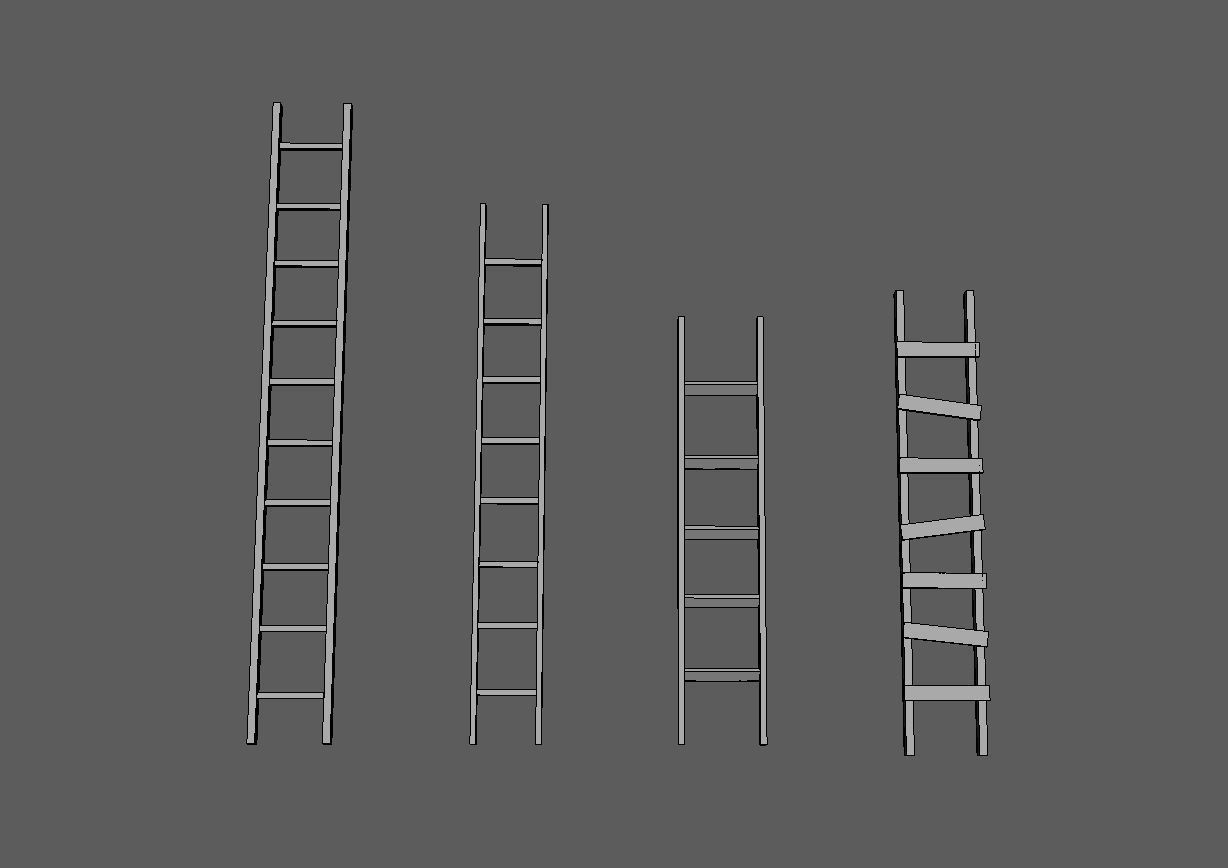Ladders free VR / AR / low-poly 3D model | CGTrader