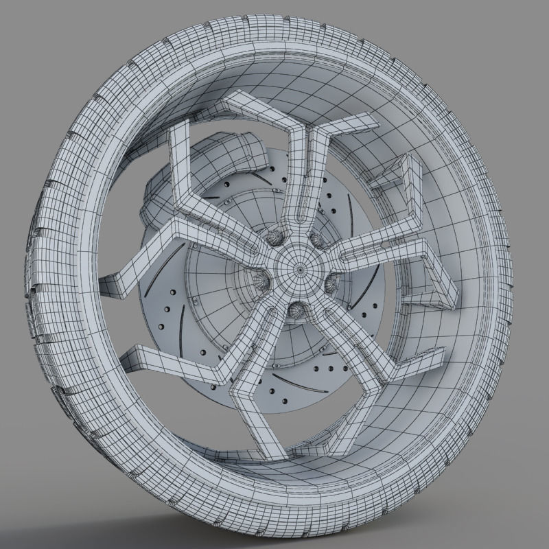 Car Whell free 3D model | CGTrader