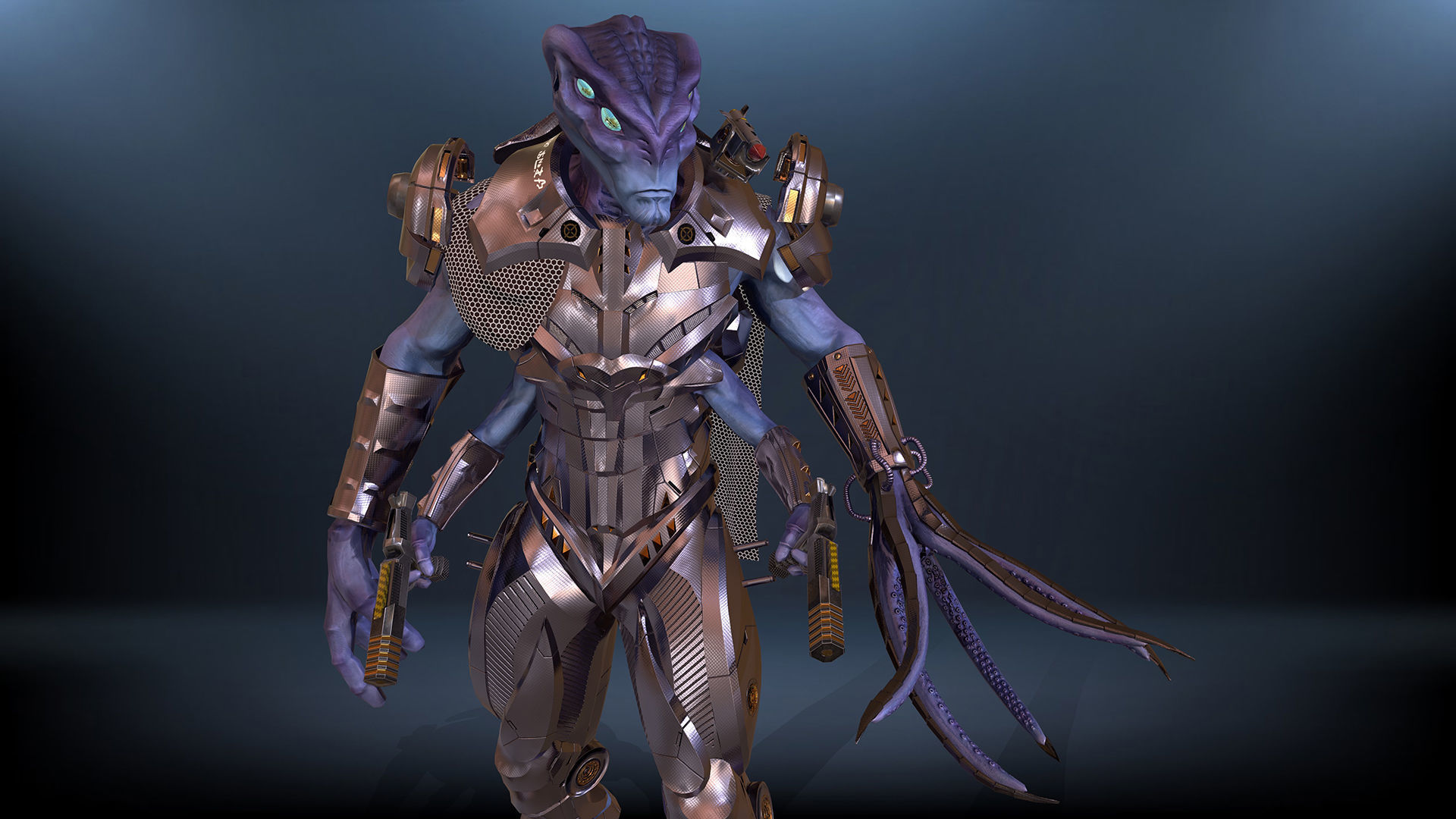 3D model Alien Creature VR / AR / low-poly | CGTrader