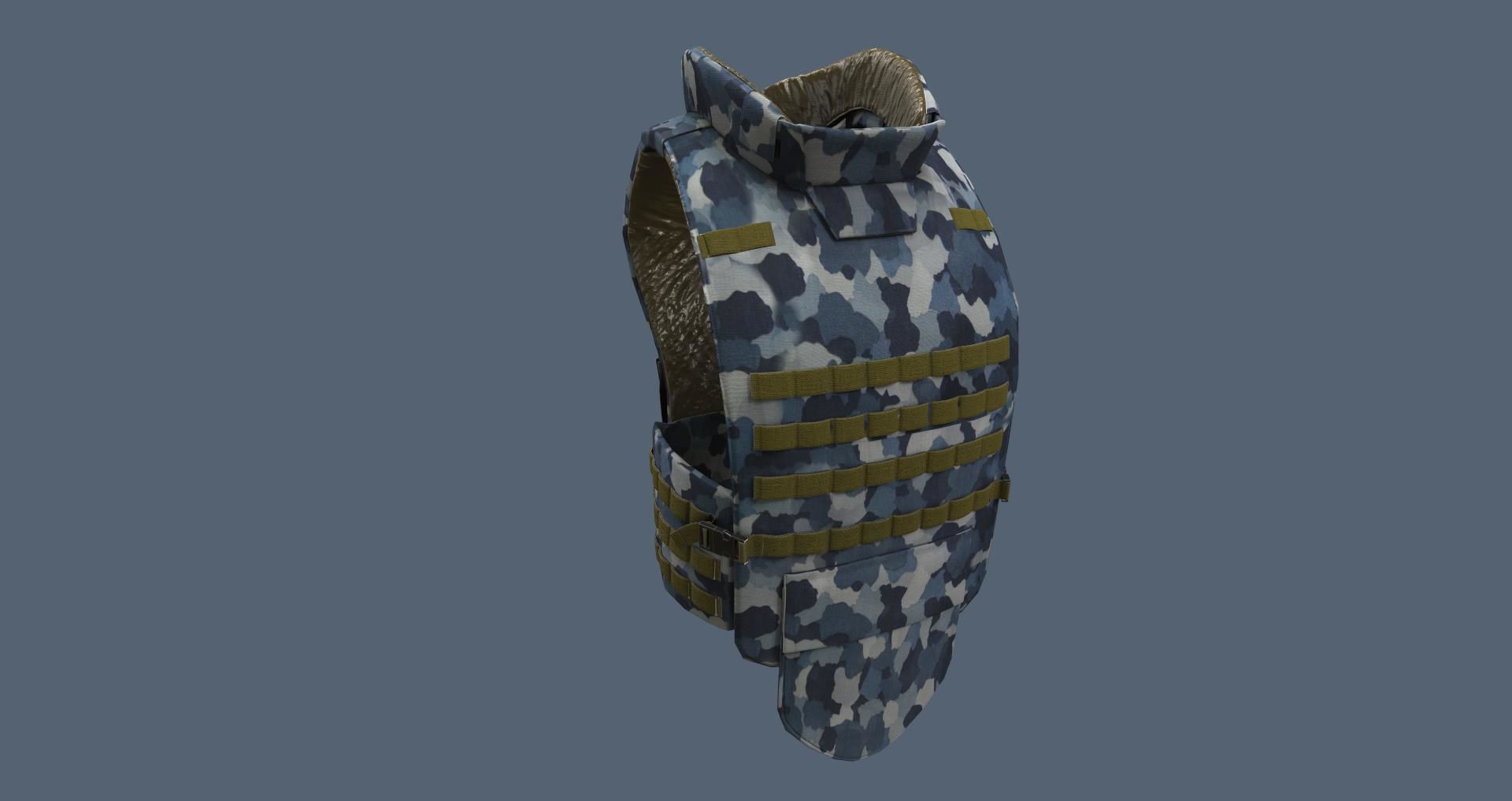 Russian bulletproof vest 6B45 Ratnik 3D model | CGTrader