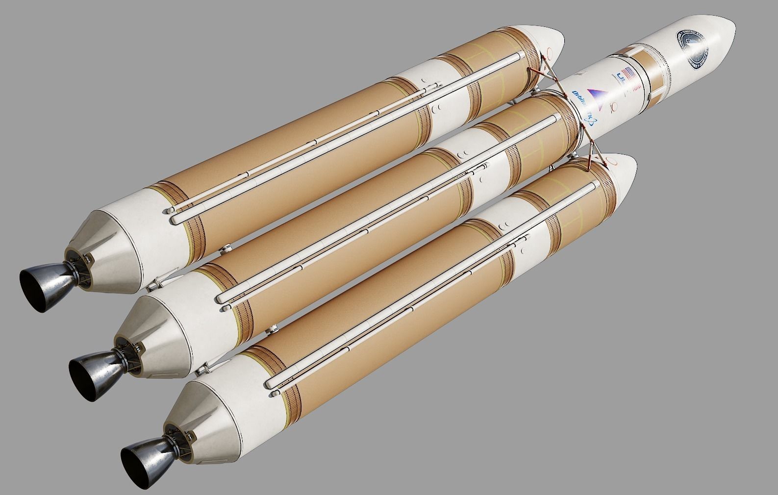 Delta IV Heavy Rocket 3D model | CGTrader