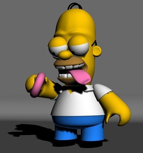 HOMERO SIMPSON CHIBI 3D model 3D printable | CGTrader