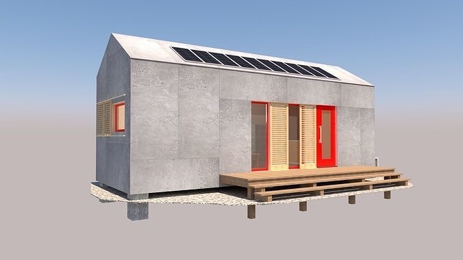 Affordable Tiny house 3D model | CGTrader
