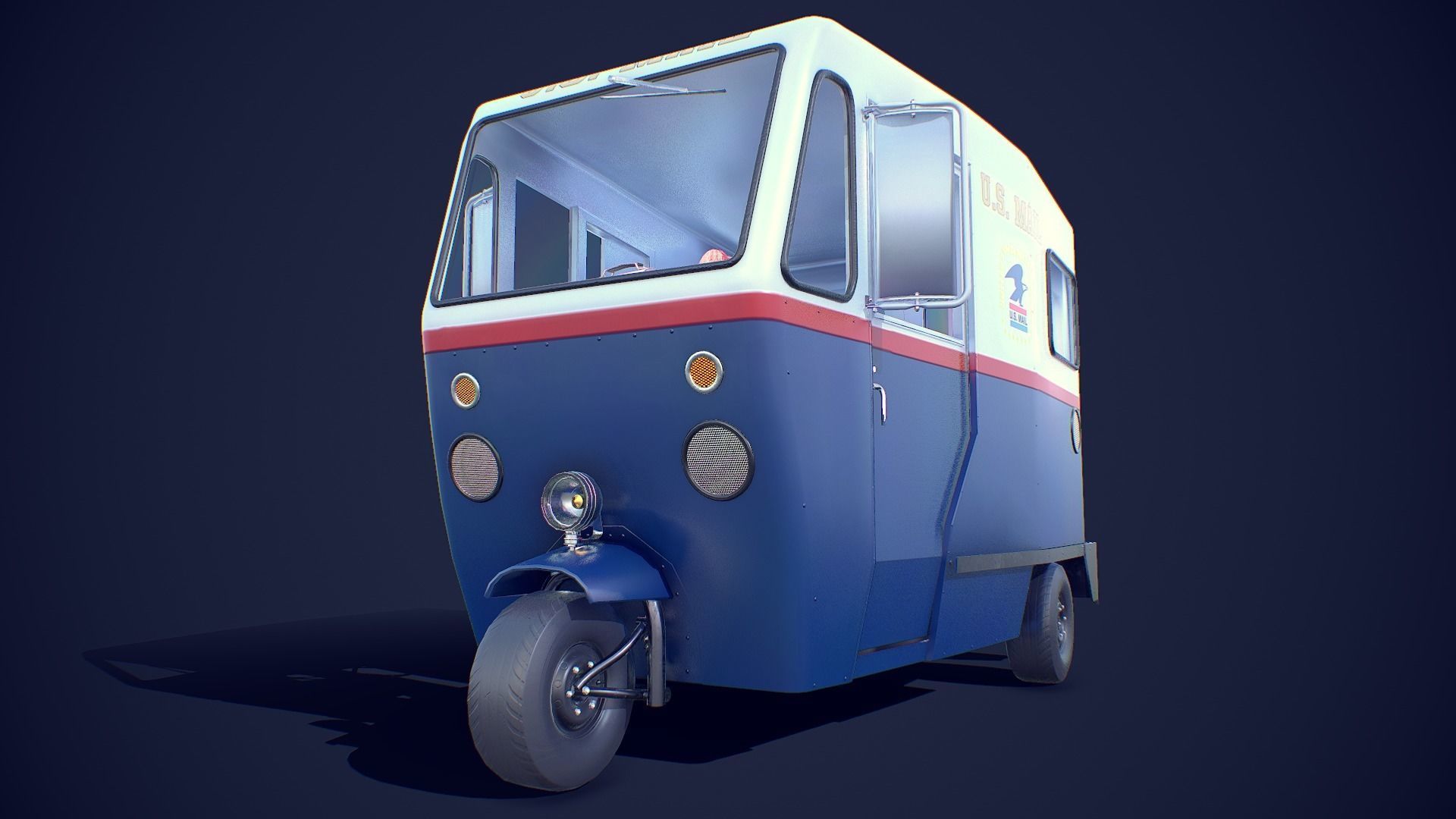 3D model Cushman Mailster truckster 1960 VR / AR / low-poly | CGTrader