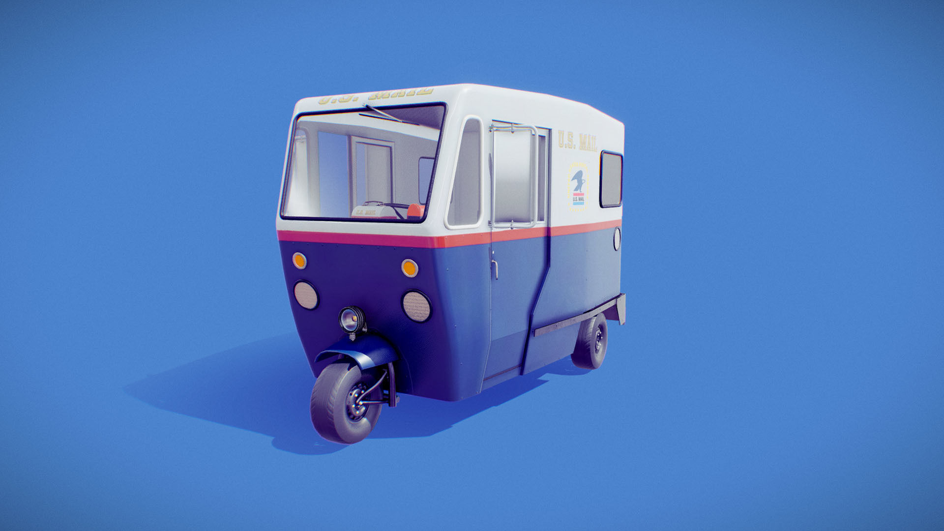 3D model Cushman Mailster truckster 1960 VR / AR / low-poly | CGTrader