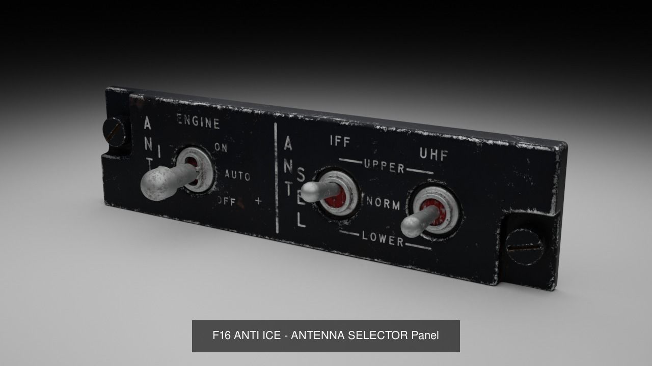 F16 Right Side Console Collection | CGTrader