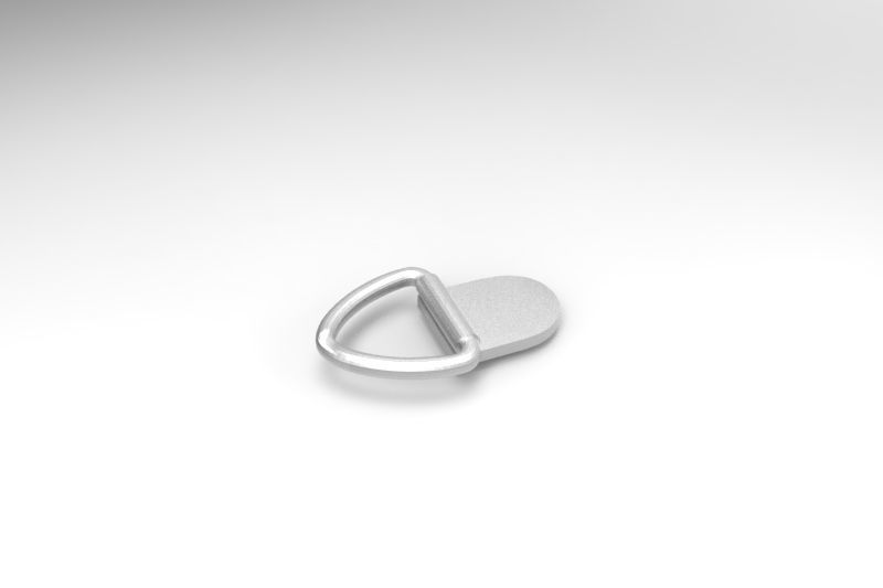 Set of 4 Shoe D rings 3D model | CGTrader