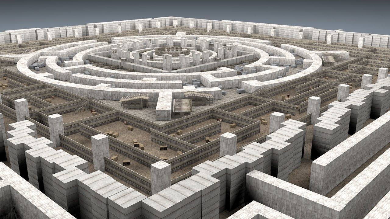 Stone Maze 3D model | CGTrader