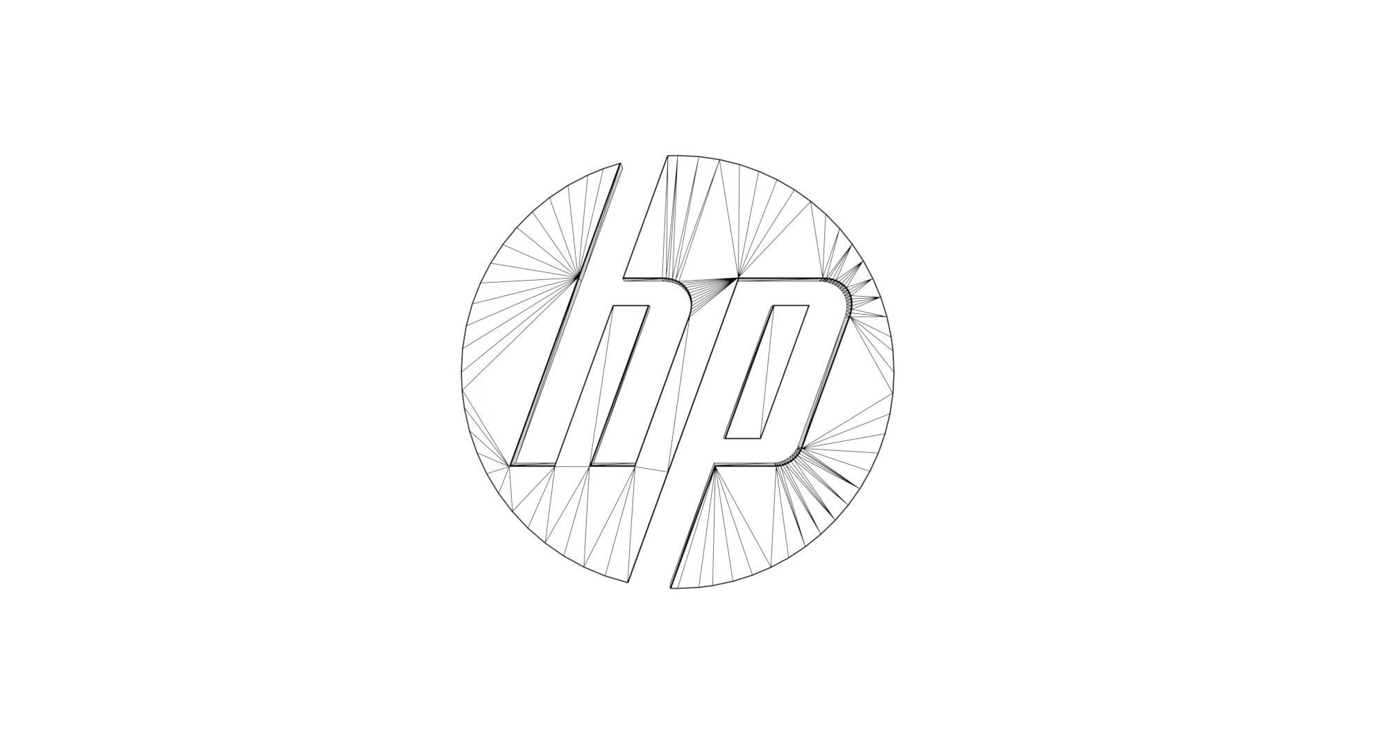 HP 3D Logo 3D model | CGTrader