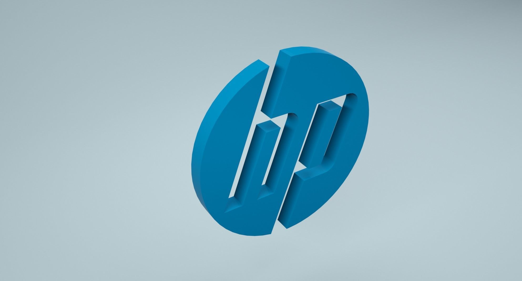 HP 3D Logo 3D model | CGTrader