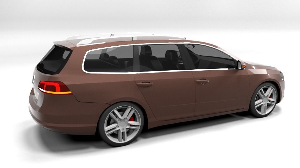 3D model PASSAT B7 VARIANT 2011 LOWPOLY VR / AR / low-poly | CGTrader