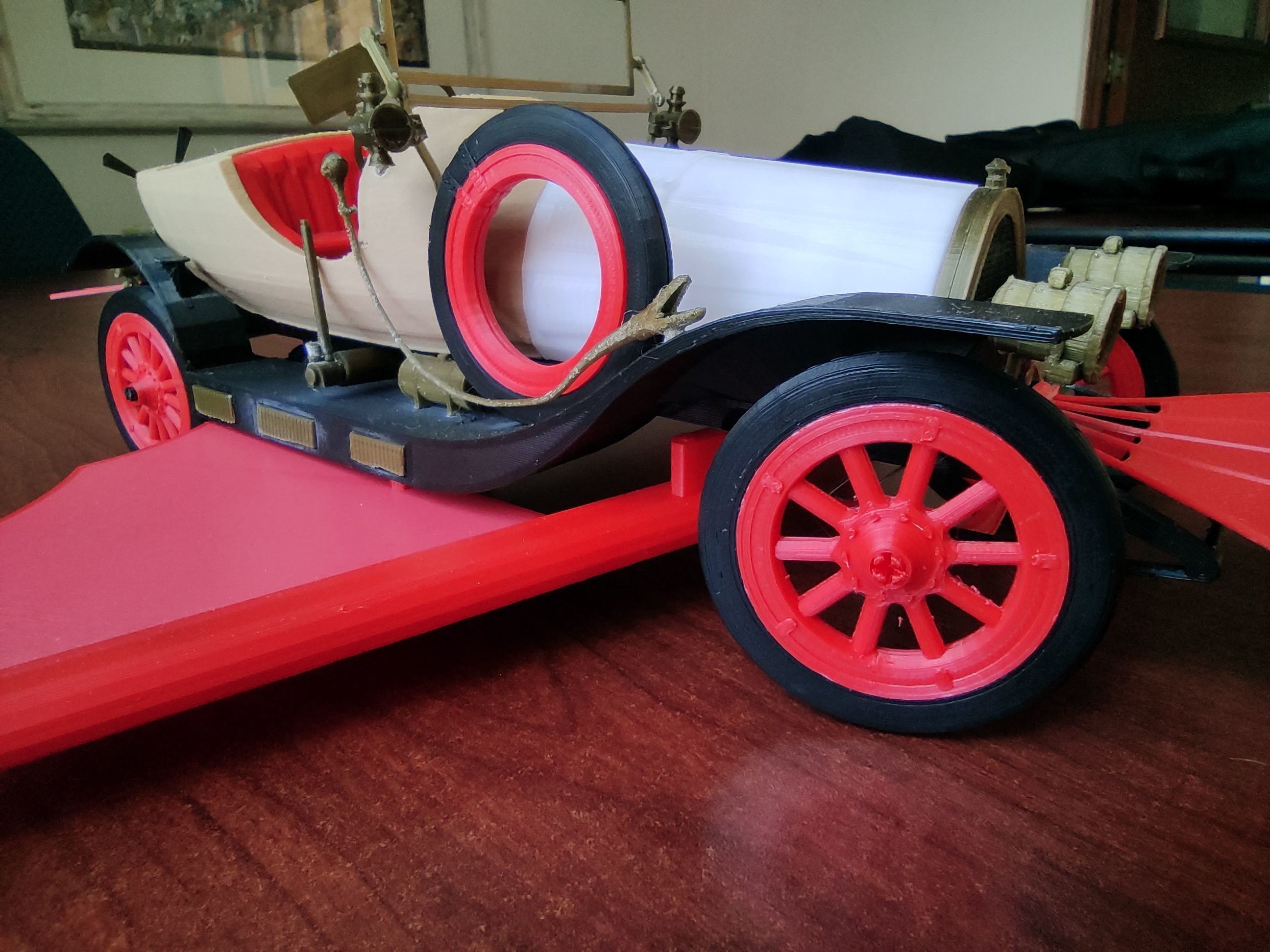 Chitty Chitty Bang Bang car PRINTABLE LOW POLY 3D model 3D printable ...