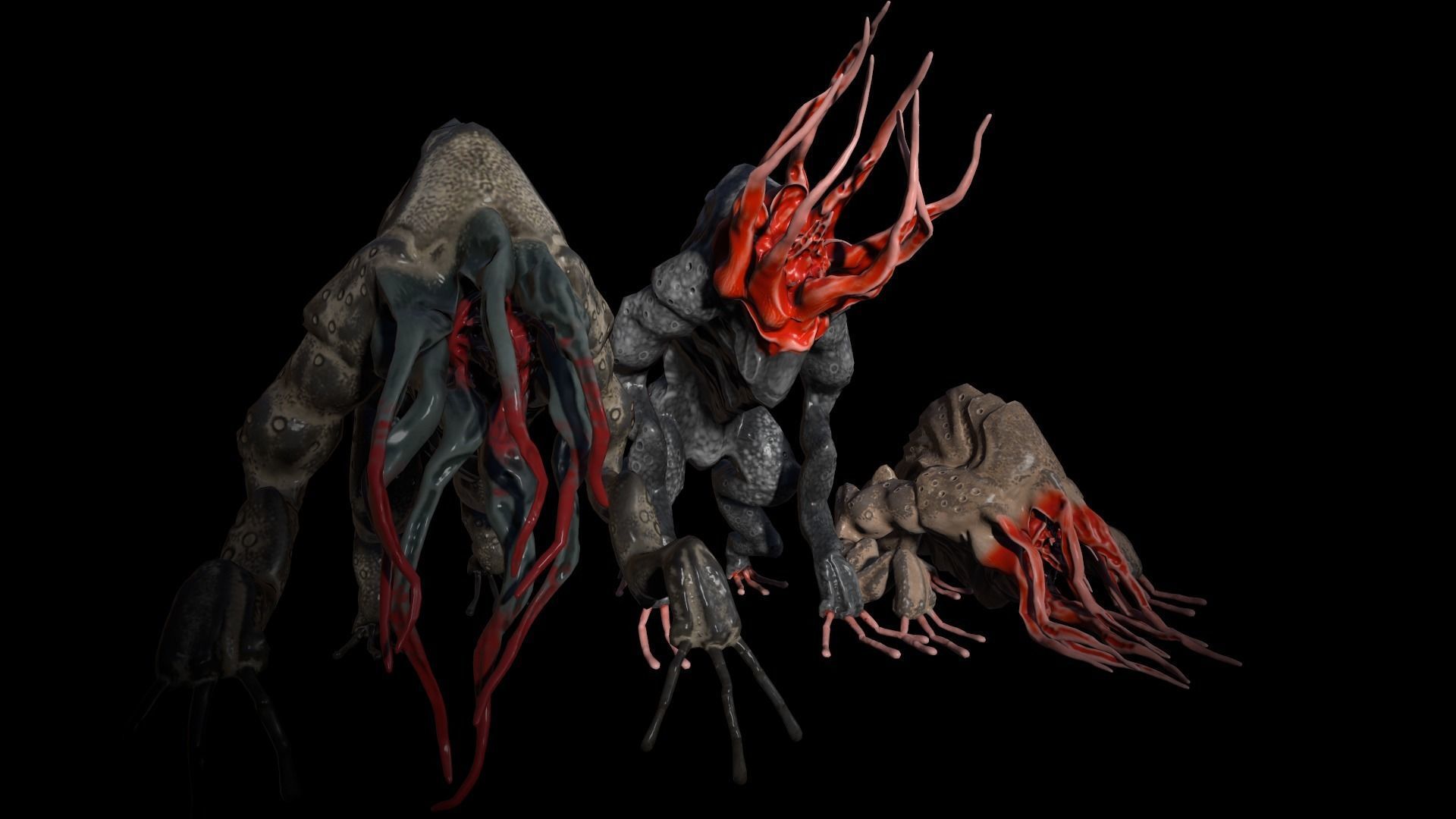 3D model Moon Beast - Lovecraft Monster VR / AR / low-poly | CGTrader