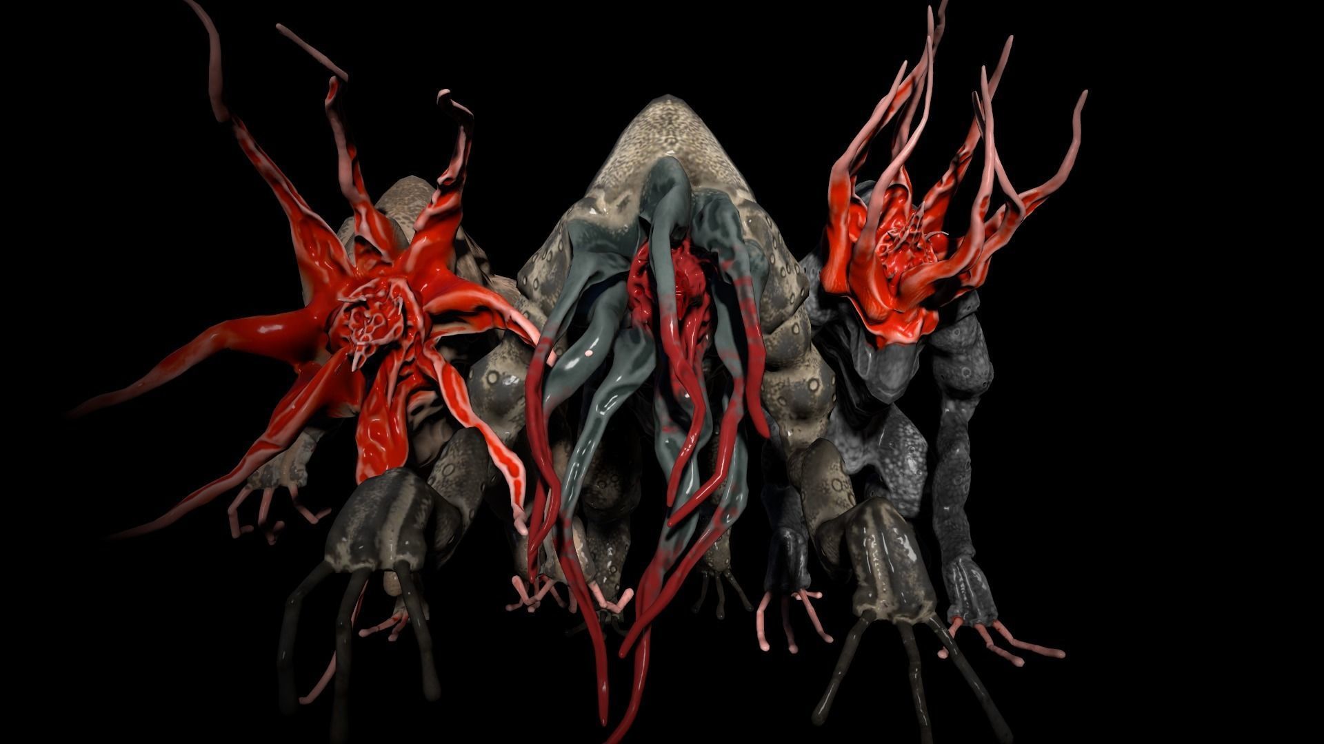 3D model Moon Beast - Lovecraft Monster VR / AR / low-poly | CGTrader