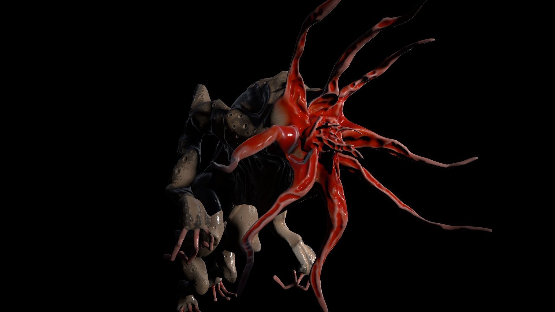 3D model Moon Beast - Lovecraft Monster VR / AR / low-poly | CGTrader