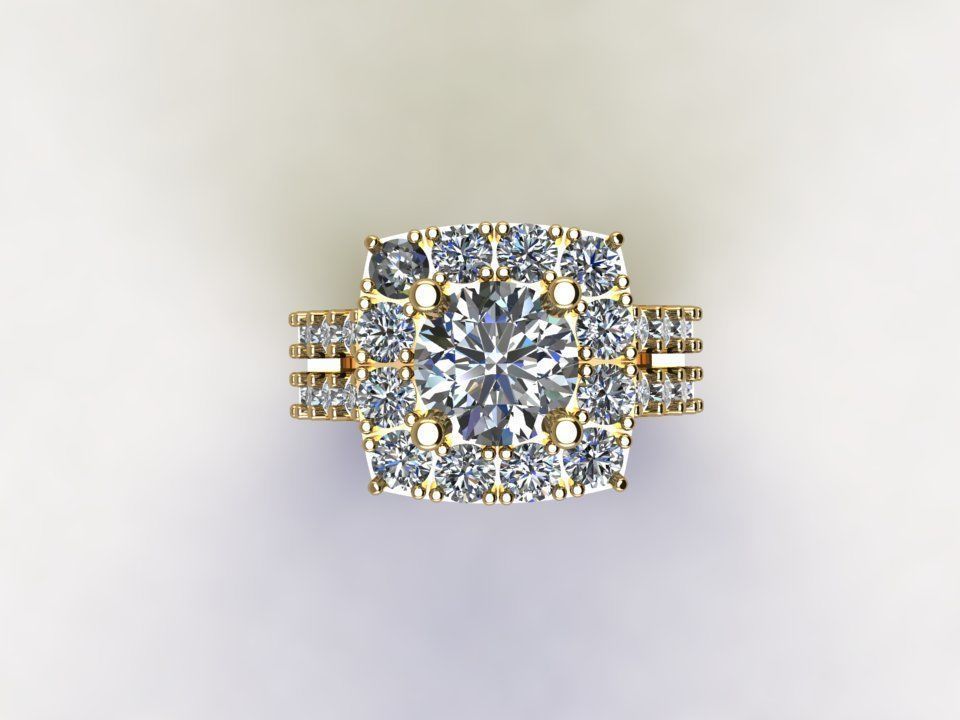 women ring cad design model R99 3D model | CGTrader