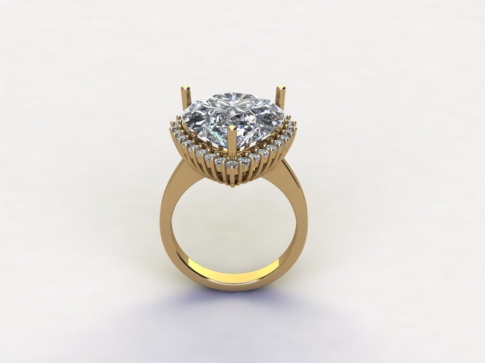 Women Ring cad file design R90 3D model | CGTrader