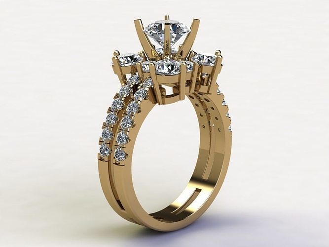 Popular famous ring model design in asia R81 3D model | CGTrader