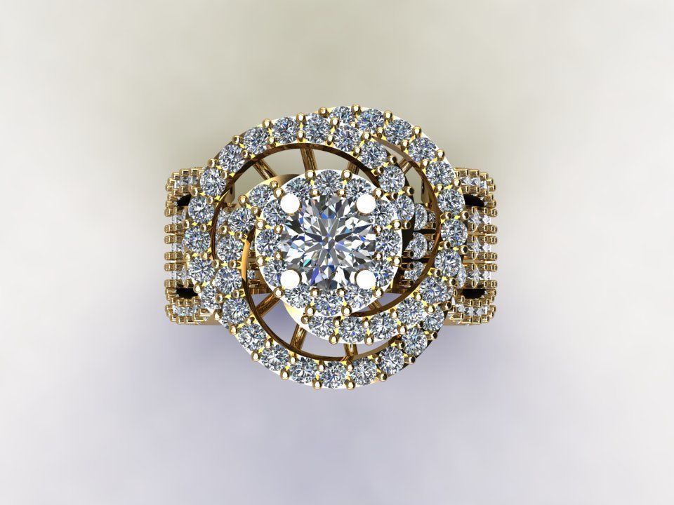 women ring 2020 design cad file R63 3D model | CGTrader