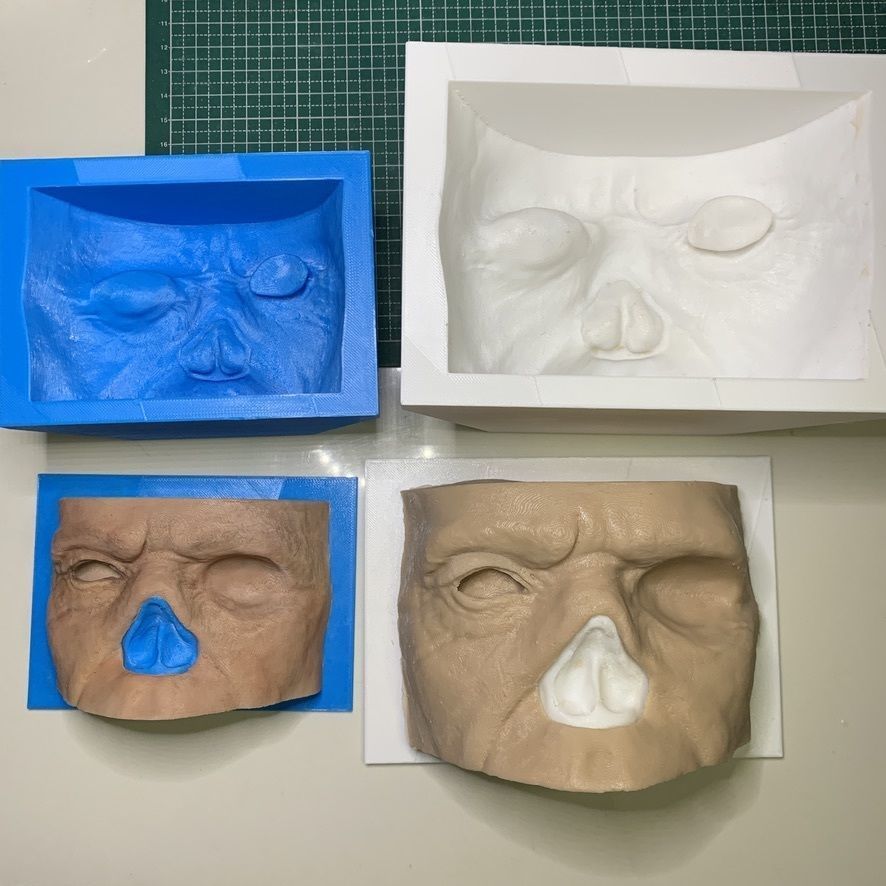 Mold for Maxillofacial prosthetic work model 3D model 3D printable ...
