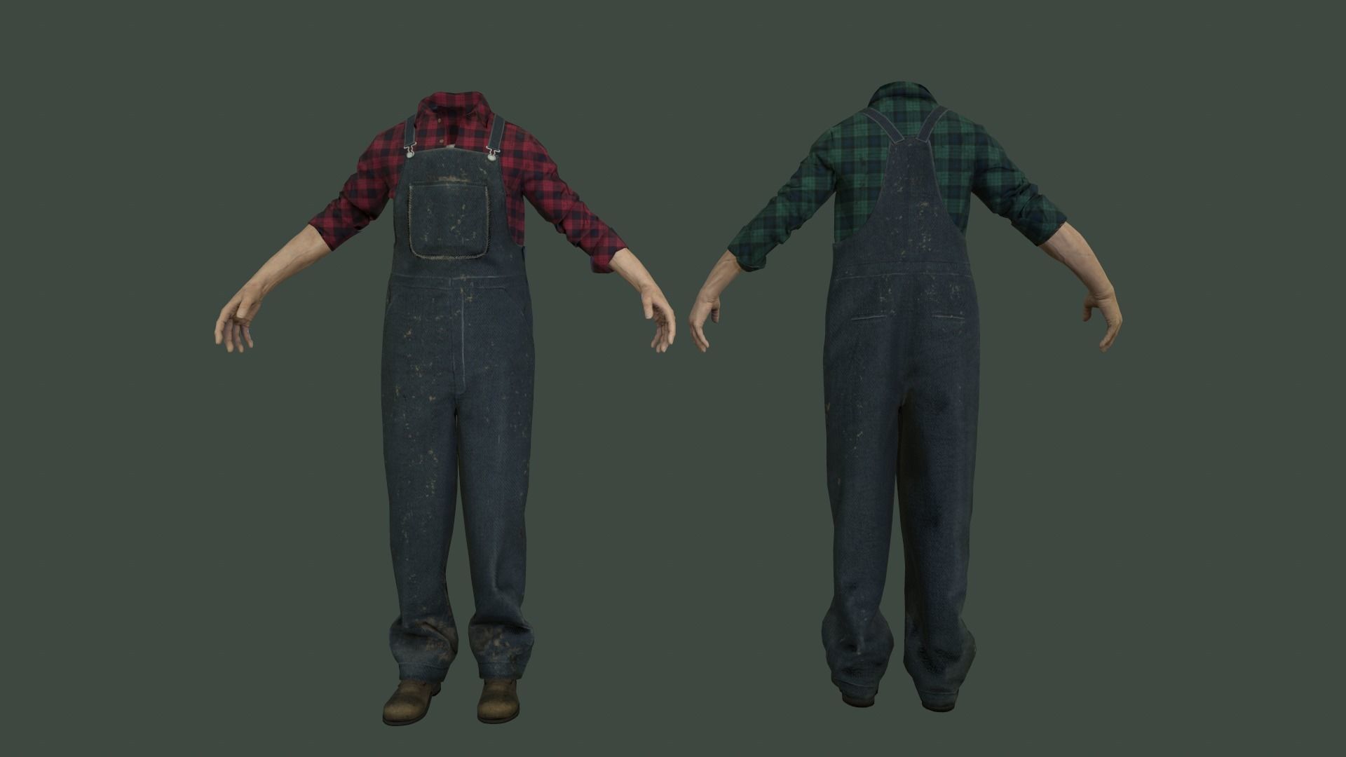 3D model low-poly Farmer | CGTrader