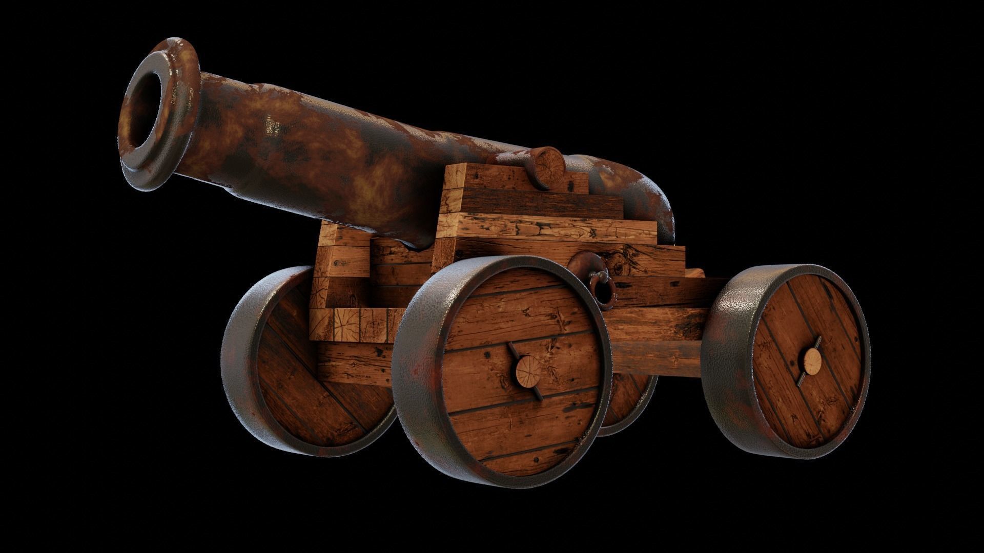 Medieval Cannon 3D model | CGTrader