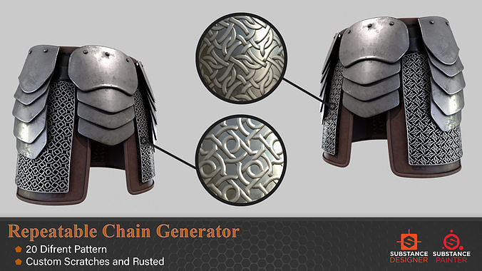 Repeatable Chain Generator 3D model | CGTrader