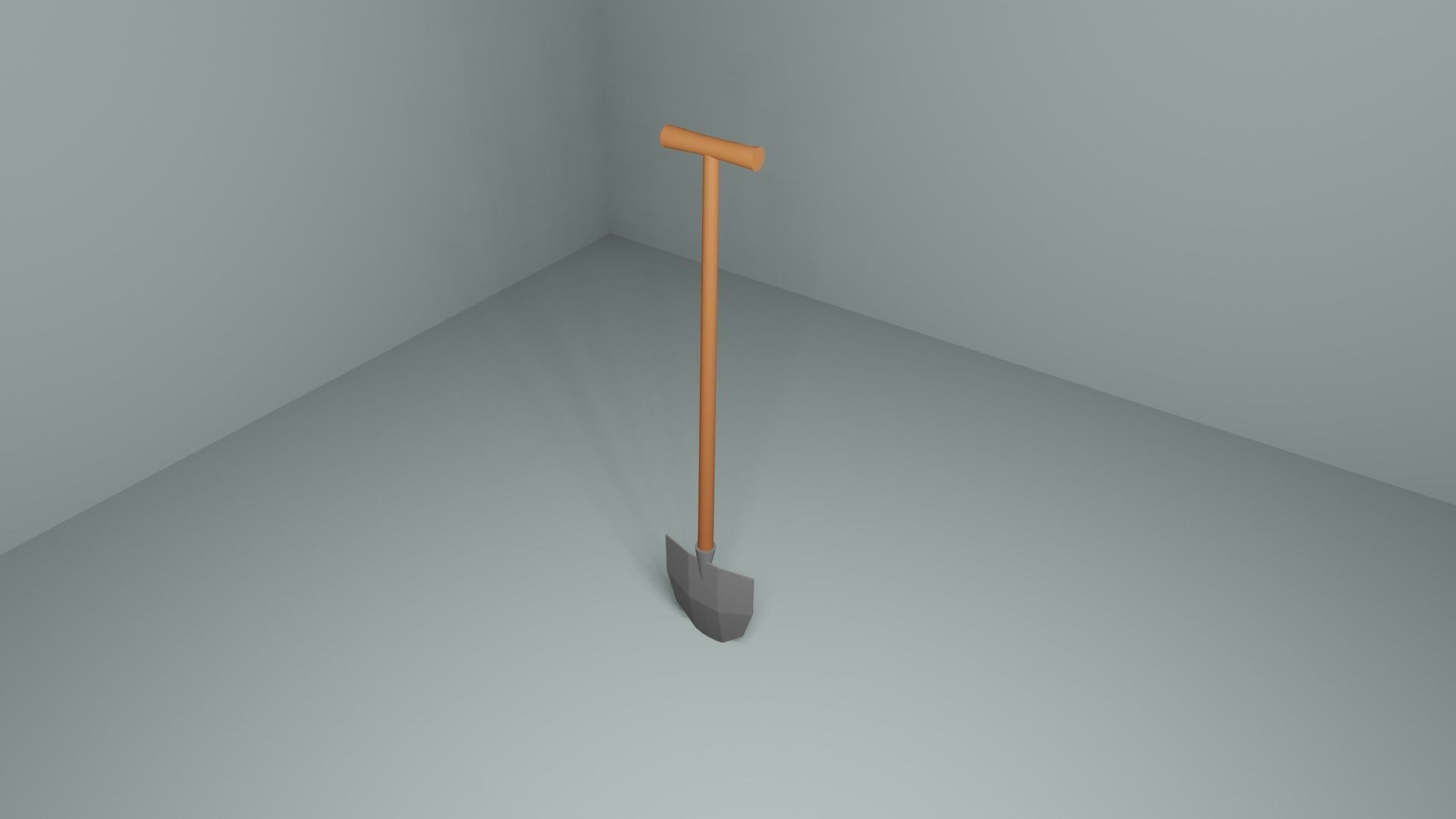 shovel low poly 3D model 3D model | CGTrader